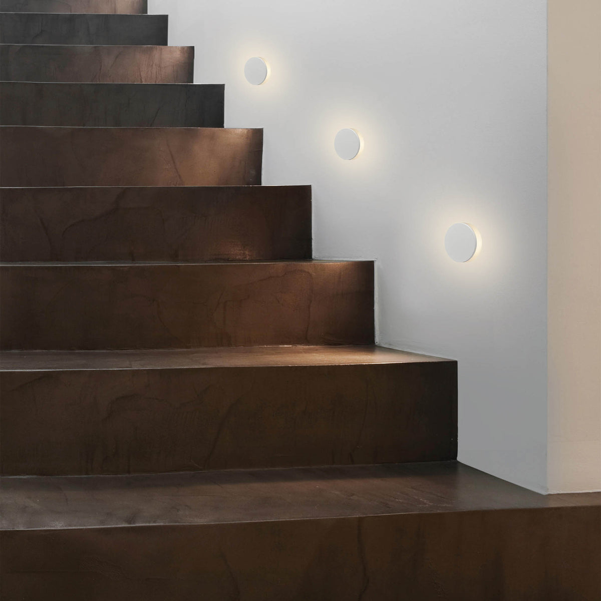 Miura wall recessed mini ø48 white - aplique redondo dimensões reduzidas - E376510B ACB Lighting ...