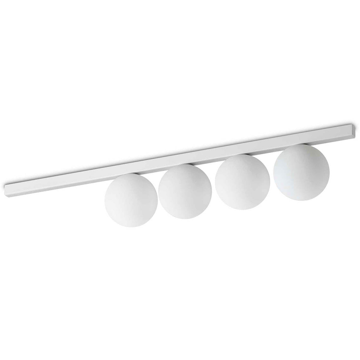 Binomio PL4 ceiling lamp black - candeeiro saliente de teto com globo ...