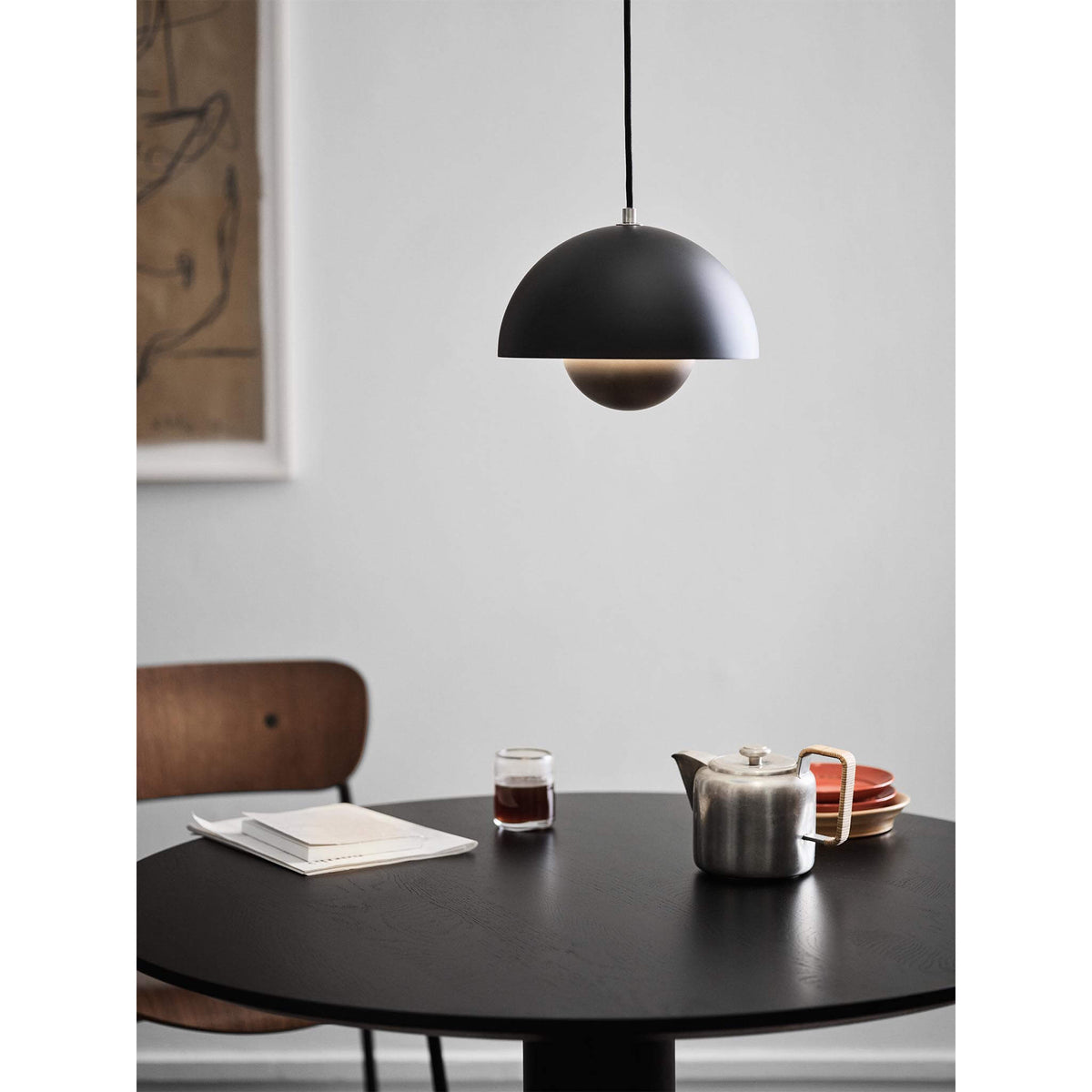 Flowerpot VP1 pendant lamp matt black - candeeiro suspenso em preto ...