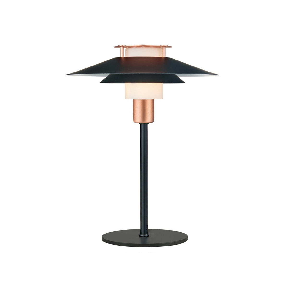 Rivoli table lamp black and brushed copper - Candeeiro de mesa de ...