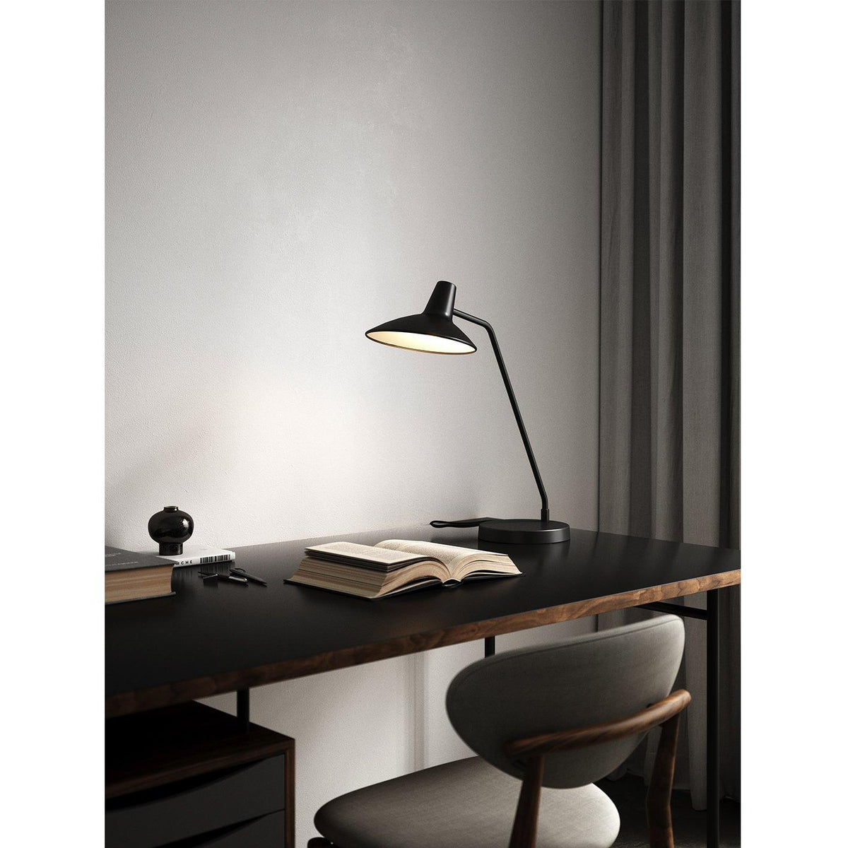 DARCI table black - candeeiro de mesa de design preto 2120565003 ...